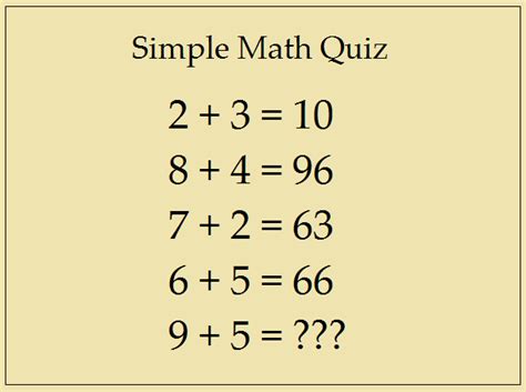 Math Quiz With Answers