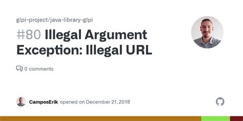 Illegal Argument Exception Illegal Url · Issue 80 · Glpi Projectjava