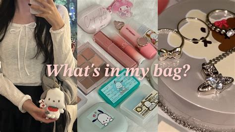 20대 핑크공주들의 Whats In My Bag Feat산미새찐친왓츠인마이백코덕파우치여름뮤트가을웜톤왓츠인마이파우치 Youtube