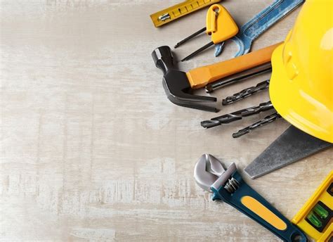Premium Photo Construction Tool On Table