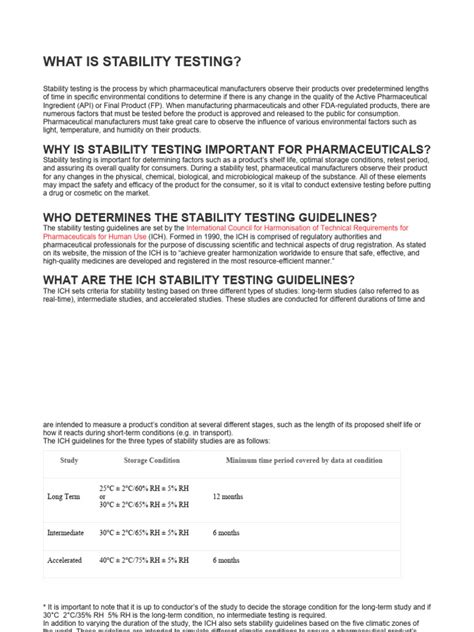 What Is Stability Testing Pdf