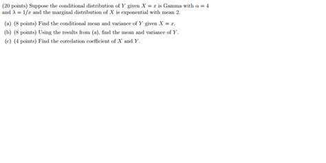 Points Suppose The Conditional Distribution Of Y Chegg
