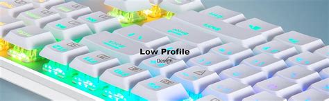 Amazon Com EagleTec KG BR RGB Backlit Mechanical Gaming Keyboard Key White Version