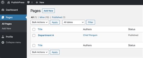 Allow WordPress User Roles To Edit A Single Page PublishPress