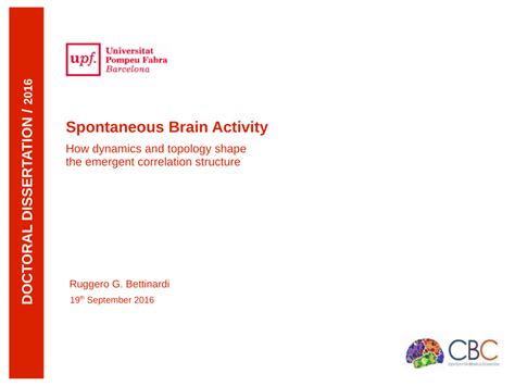 Pdf Spontaneous Brain Activity How Dynamics And Topology Shape The