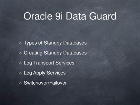 PPT Oracle Data Guard PowerPoint Presentation Free Download ID 4220502