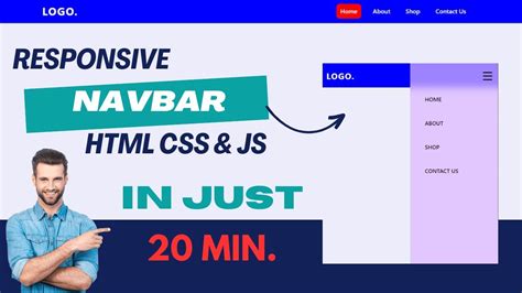 Building A Responsive Navbar With Html And Css Navbar Htnl Css Youtube