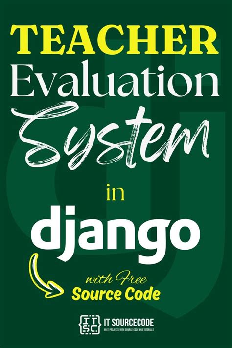 Teacher Evaluation System Project In Django With Source Code