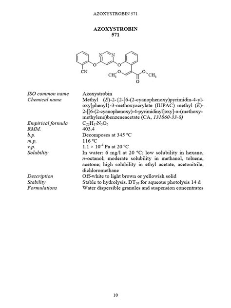 B02 Azoxystrobin 017 5 Pdf Gas Chromatography Precipitation Chemistry