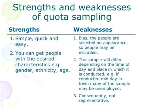 Quota Sampling Definition Meaning Advantages