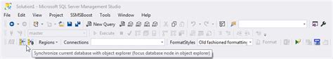 Track Current Database SSMSBoost Add In For SQL Server Management Studio