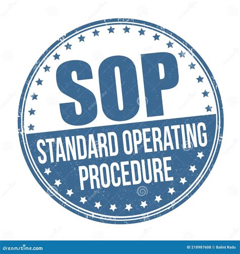 SOP Standard Operating Procedure Icon In Line Style Cartoon Vector CartoonDealer