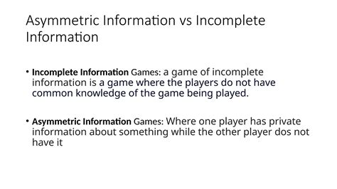 Game Theory Asymmetric Informationpptx