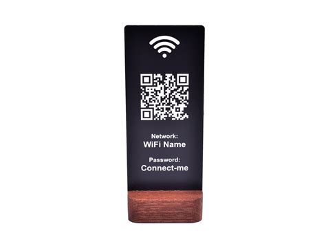 Wifi Network QR Code Internet Scan To Connect Sign Etsy
