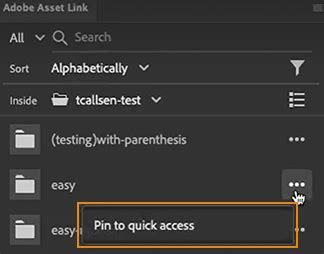 Manage Assets Using Adobe Asset Link