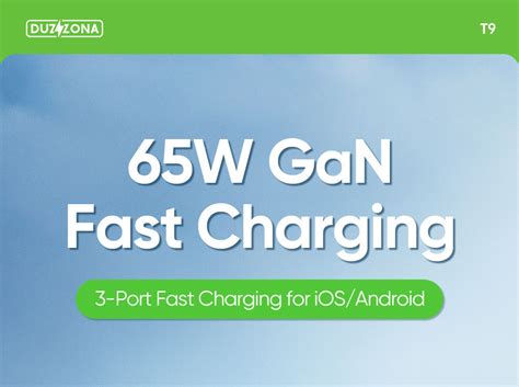 T9 3 Port Pd 65w Gan Fast Charger Charge Wireless Live Boundless