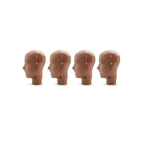 Prestan Jaw Thrust Head Assembly For The Professional Adult Dark Skin Manikin 4 Pack