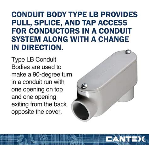 Cantex 3 4 In Lb Conduit Body R5133664 The Home Depot
