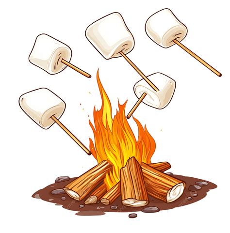 Marshmallows Roasting Over A Campfire Roasting Marshmallows Campfire