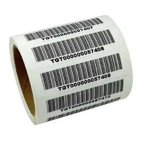 80gsm Printed Barcode Label At ₹ 44500roll Barcode Printed Label In