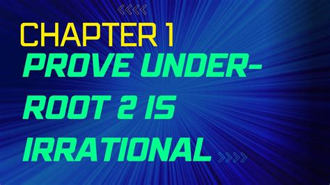 Underroot 2 Is An Irrational Number 11 Class Maths Punjab And Federal Board Chapter 1 Youtube