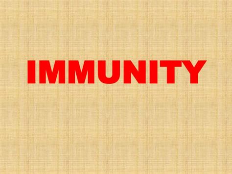 Immunity Ppt