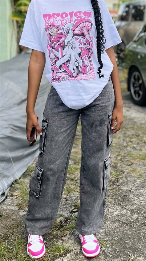 Pink Fuchsia Dunks 🩷 Cute Lazy Day Outfits Cute Everyday Outfits Womens Casual Outfits