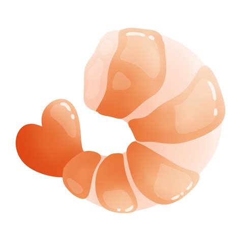 Cute Shrimp Cartoon Drawing 33855751 Png