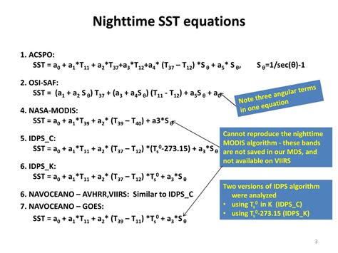 ppt analysis of existing formulations of regression sst algorithms