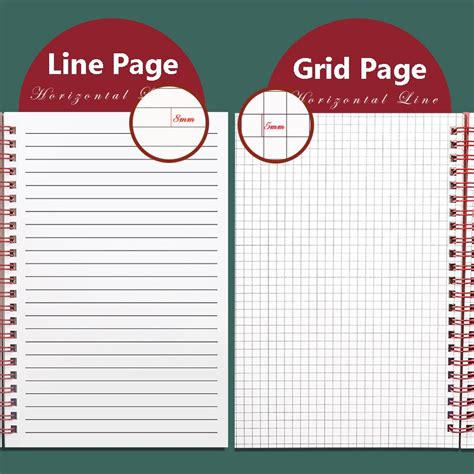 Morandi Coil Spiral A5 Diary Notebook Grid Paper D Grandado