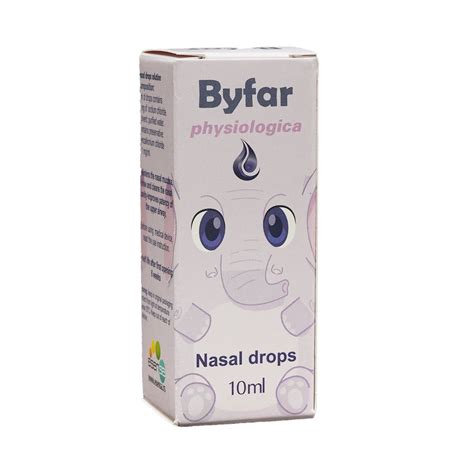 Byfar ბაიფარი ფიზიოლოგიური ცხვირის წვეთები 10მლ