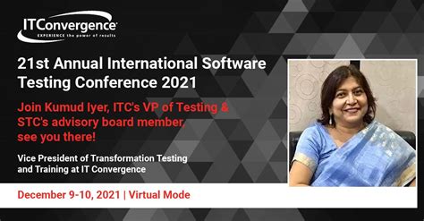 It Convergence On Linkedin Dont Miss The Software Testing Conference