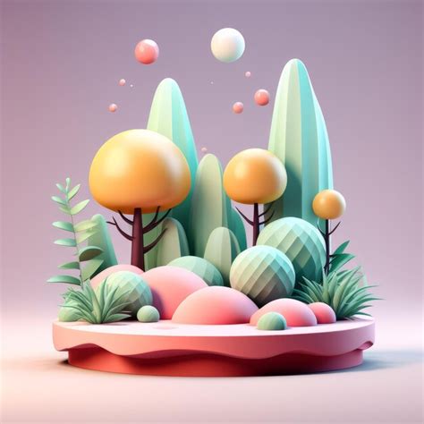 Abstract Background With Geometric Shapes 3d Rendering 3d Render Premium Ai Generated Image