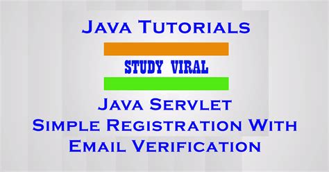 Java Servlet Jsp Registration And Activate A New Account By Email