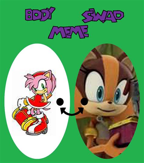 Amy Rose And Sticks Body Swap By Katamariluv On Deviantart