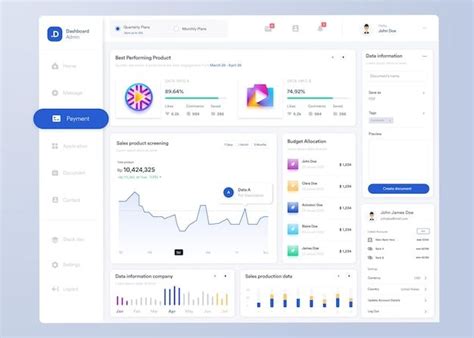 Infographic Dashboard UI Design Template