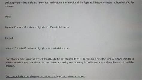 solved write a program that reads in a line of text and