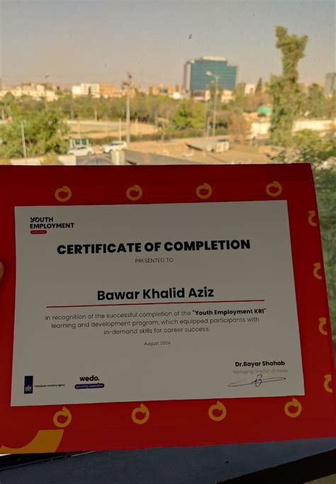 Im Excited To Share That Ive Received A Certificate Of Completion From The Youth Employment