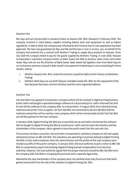 Tutorial Question Set Class Discussion Download Free Pdf Loans
