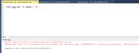 Azure Sql Database Updating Always Encrypted Column Using Synonyms