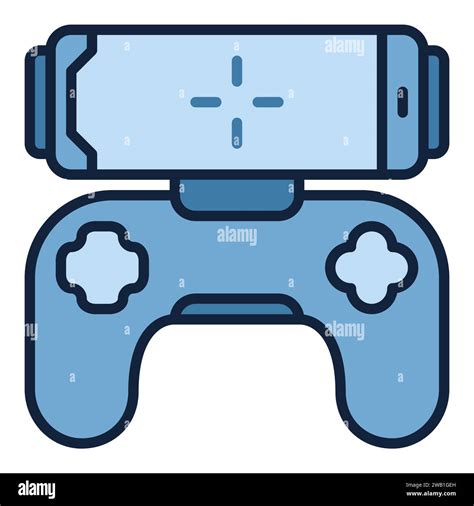 Smartphone Controller Vector Gaming Device With Phone Concept Colored