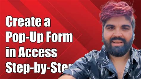 How To Create A Pop Up Form In Access Step By Step Guide Youtube