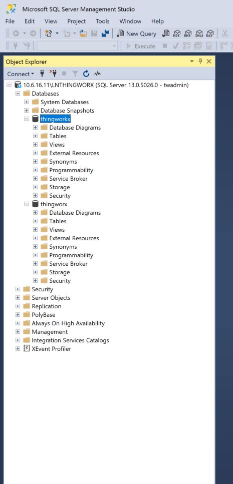 Solved Mssql Server 2016 And Thingworxfoundationmssql 85 Ptc