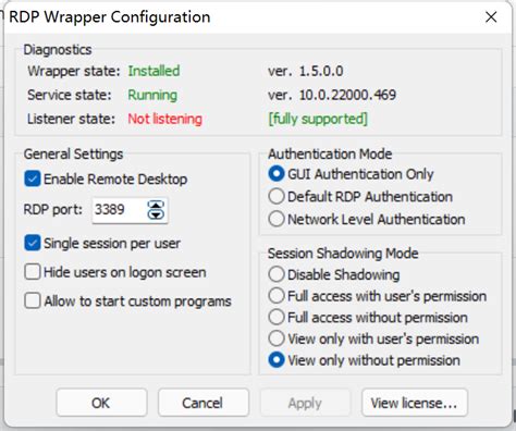 Full Supported But Not Listening Issue Stascorp Rdpwrap GitHub