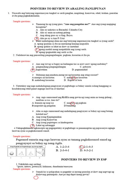 Pointers To Review Pdf