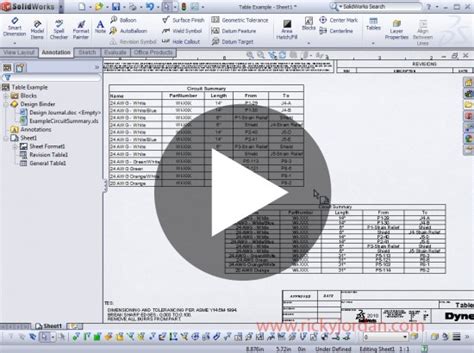 Use A Design Table In Solidworks With Different Units Mahatarget