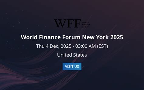 World Finance Forum New York 2024