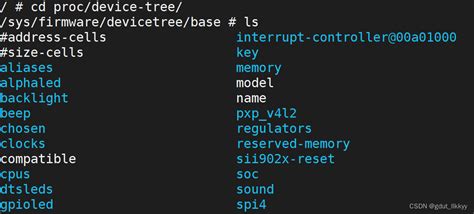 Linux 学习笔记：linux 设备树 — 设备树在系统中的体现在文件系统中如何查看设备树 Csdn博客