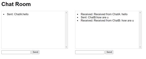 Javascript Non Bidirectional Messages Between Chats Stack Overflow