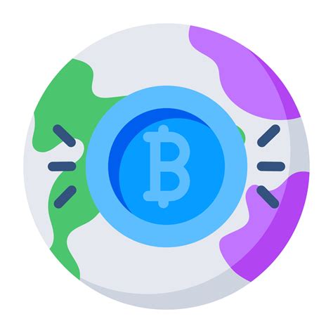 Bitcoin With Globe Vector Design Of Global Bitcoin Vector Art At Vecteezy